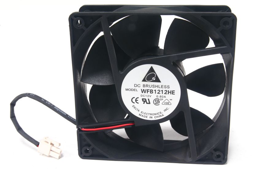 Delta Electronics DC Brushless WFB1212HE DC12V 0.60A 120mm Chassis Fan ...