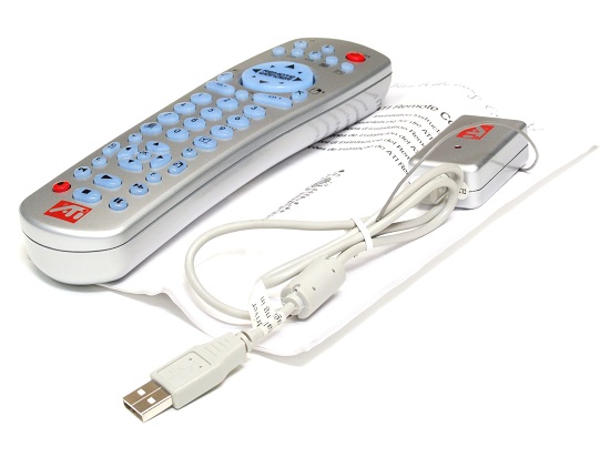 ATI Remote Wonder RF Control + USB RF Wireless Remote Receiver ...