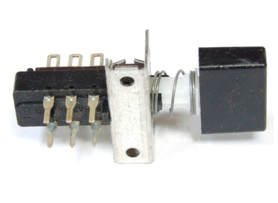 Schadow Push Button Switch DPDT / Drucktastenschalter Taster rastend 6 ...