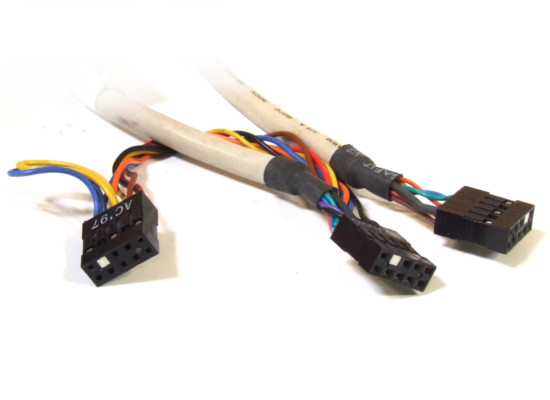 Internal PC HD Hard Drive AC'97 10-Pin 9-Way Audio Sound Cable Ton ...