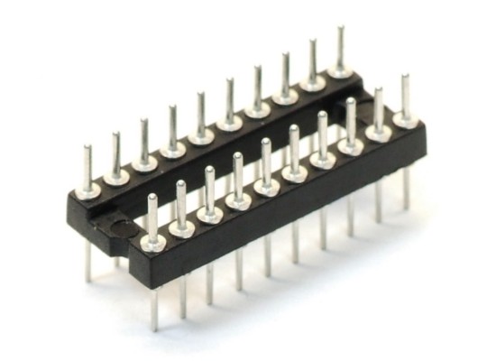 DIP-40 2x20 Pin DIL IC Sockel / Socket Dual Double Row Male Header Plug