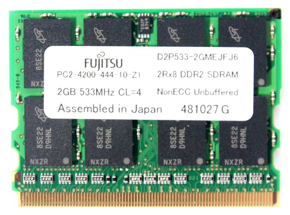 2GB MicroDIMM RAM Memory Fujitsu Lifebook P1500D P1510 P1610 P1620 ...