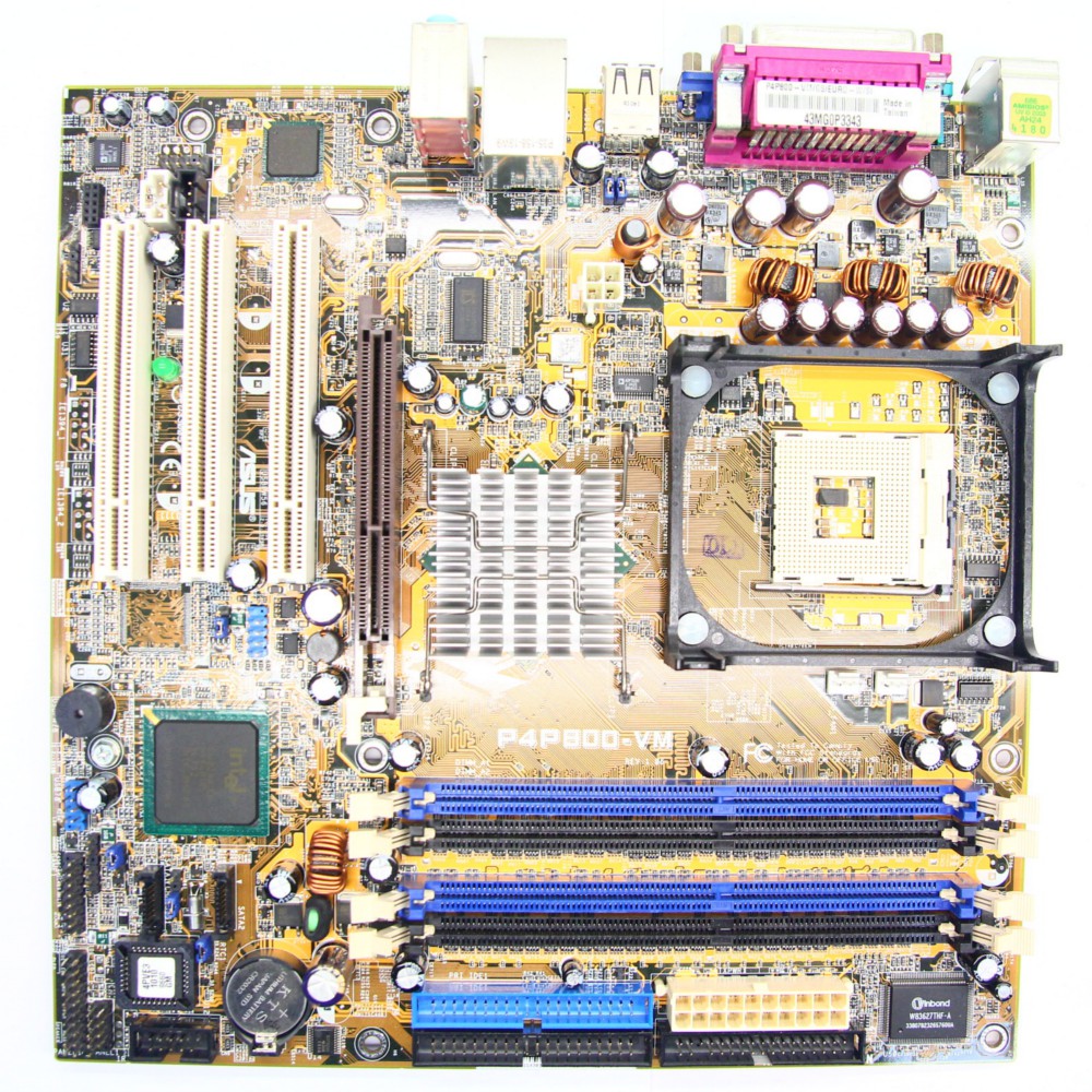 ASUS P4P800-VM mATX Dual Channel-DDR-Mainboard Sockel/Socket 478 VGA SATA USB2.0