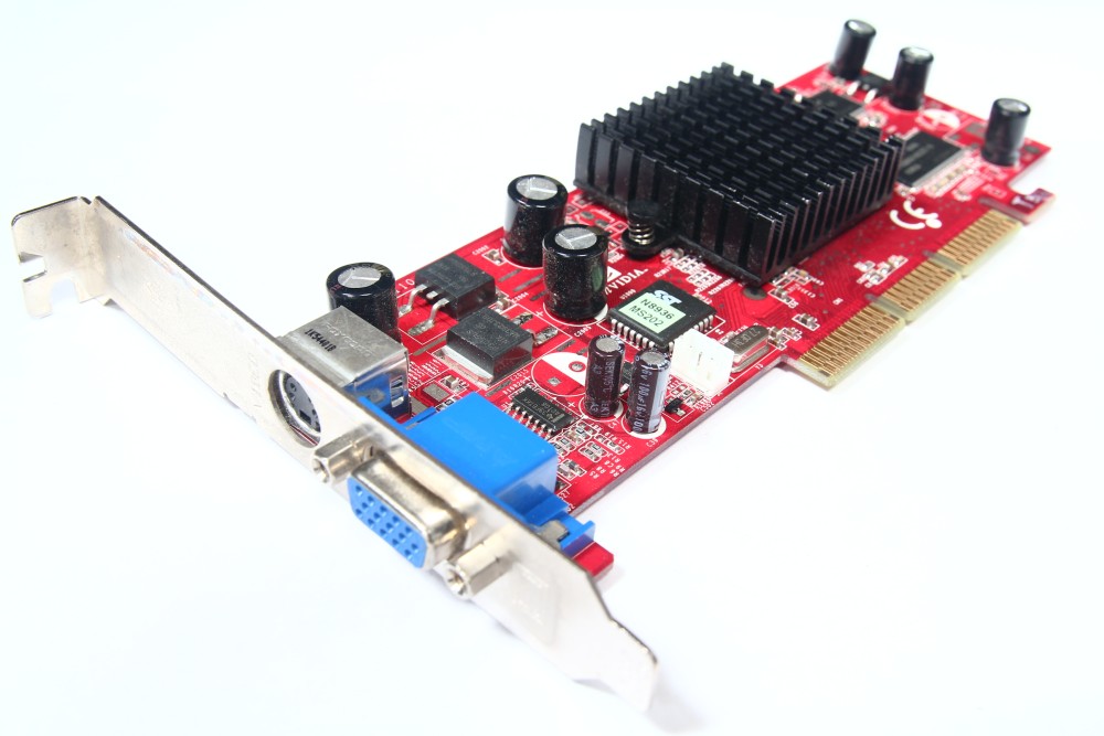 MSI Nvidia GeForce4 MX4000 128MB VGA S-Video TV-Out AGP 8x Graphics ...