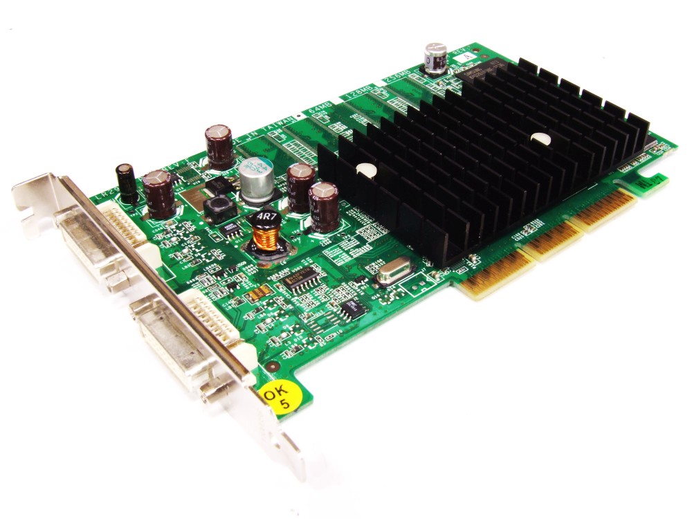 FSC Nvidia GeForce FX5200 64MB Dual DVI AGP Graphics Card S26361-D1910 ...