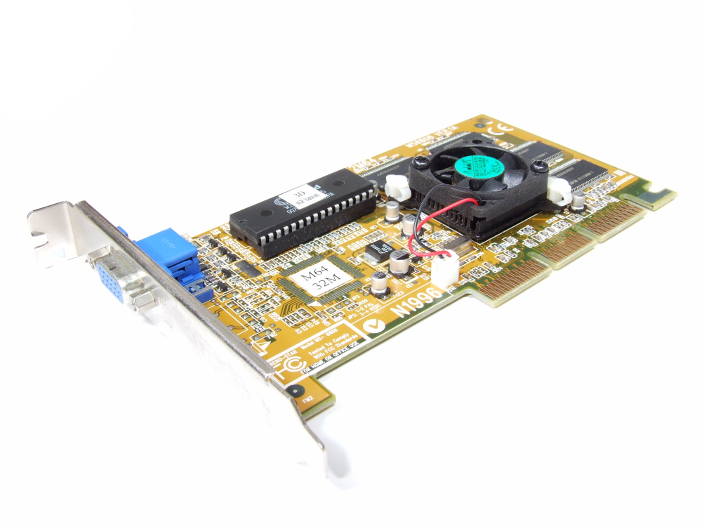 MSI Nvidia Vanta / TNT2 M64 32MB SDR SDRAM VGA AGP Video Graphics Card ...