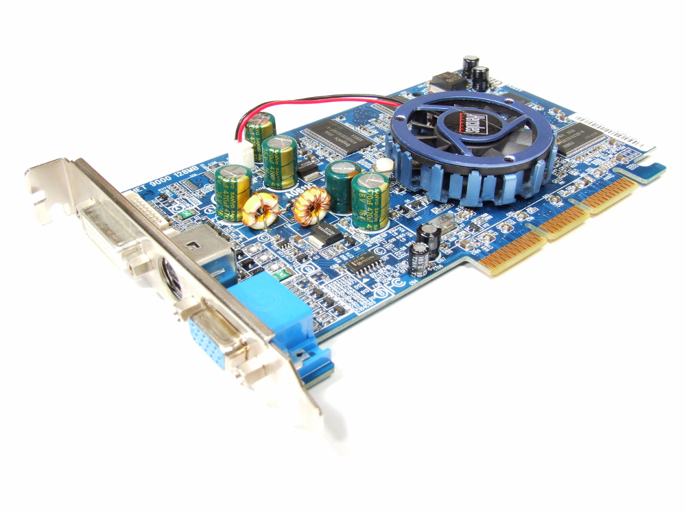 Hercules ATI Radeon 9000 DVI VGA TV-Out AGP Graphics Card 3D Prophet ...
