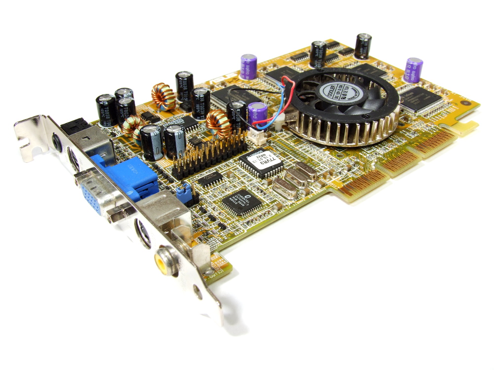 Asus GeForce2 GTS 32MB DDR SGRAM VGA Video-In TV-Out VR AGP V7700 ...