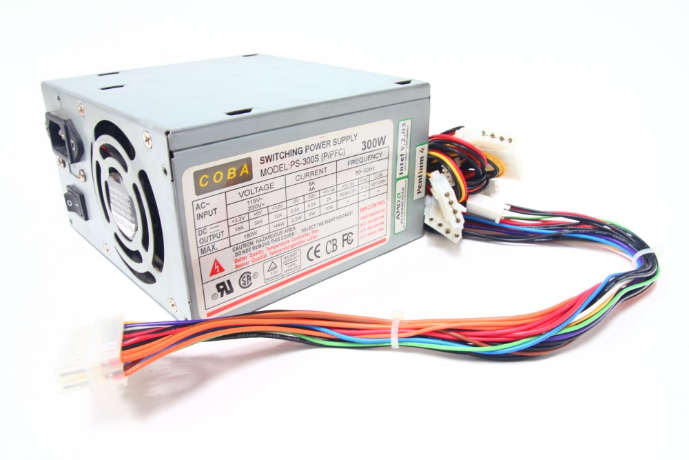 COBA PS-300S (P/PFC) 300Watt Netzteil Switching Power Supply 80mm Fan Control
