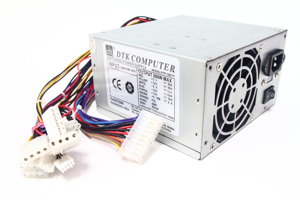 DTK Computer PTP-3001P 300W ATX PC Switching Power Supply Netzteil 80mm ...