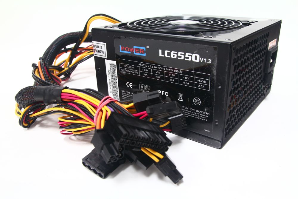 LC Power LC6550 550W Computer Netzteil Switching Power Supply Silent ...
