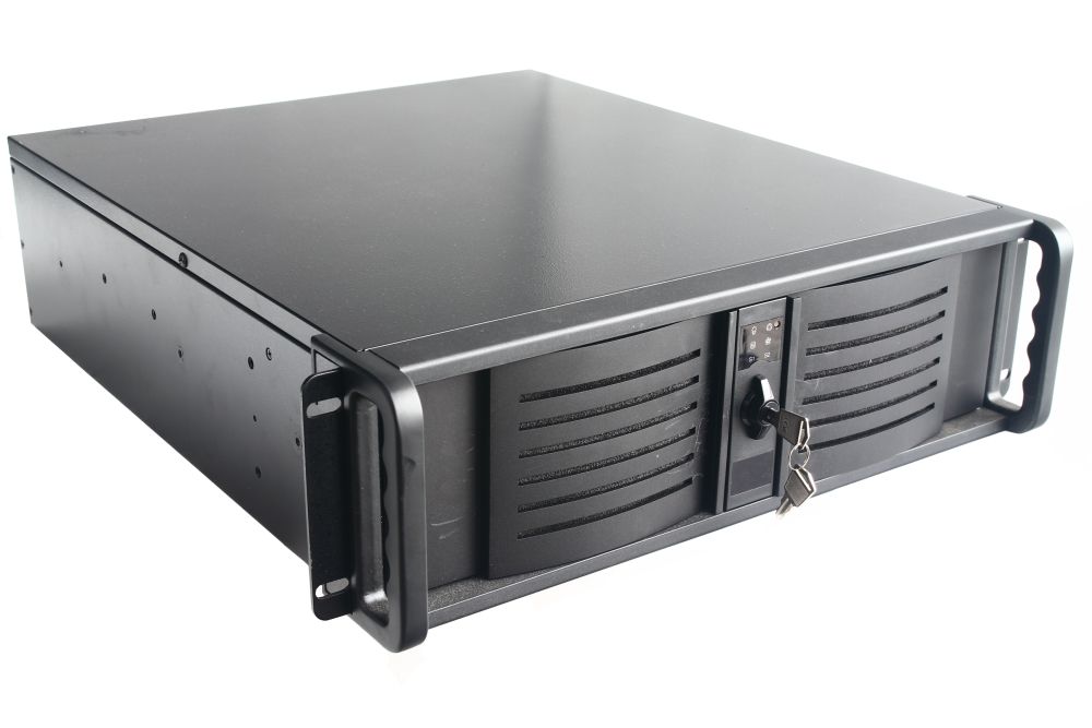 19" 3U Rack-Mount Server-Case Lockable Chassis Full Profile 3HE ATX Gehäuse
