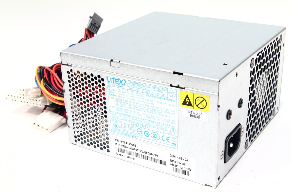 LiteOn PS-5281-7VR Lenovo P/N 41A9737 CRU 41A9684 ATX 250W Power Supply ...