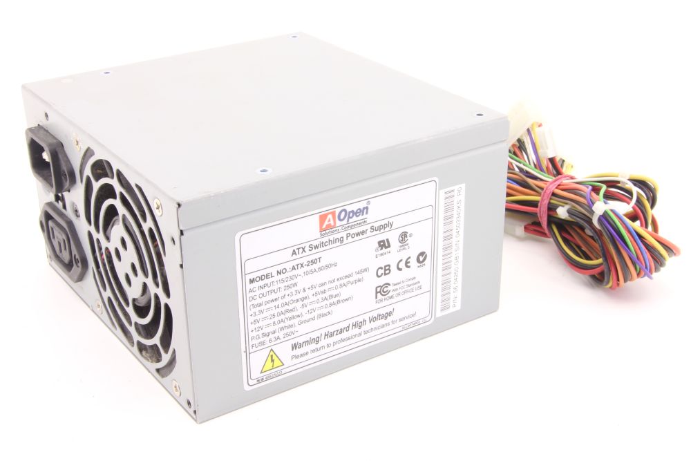 AOpen ATX-250T 250W ATX Switching Power Supply Desktop PC Computer Netzteil AOpen ATX-250T 250W ATX Switching Power Supply Desktop PC Computer Netzteil