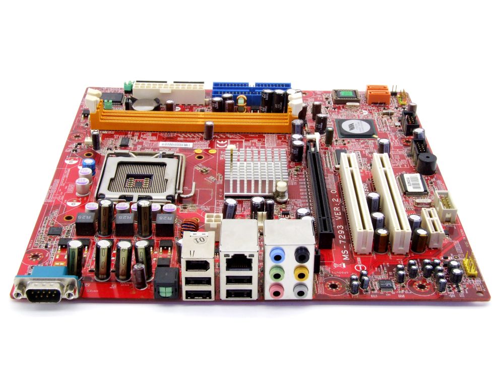 MSI Fujitsu Siemens FSC MS-7293 mATX Computer Mainboard Intel Socket ...