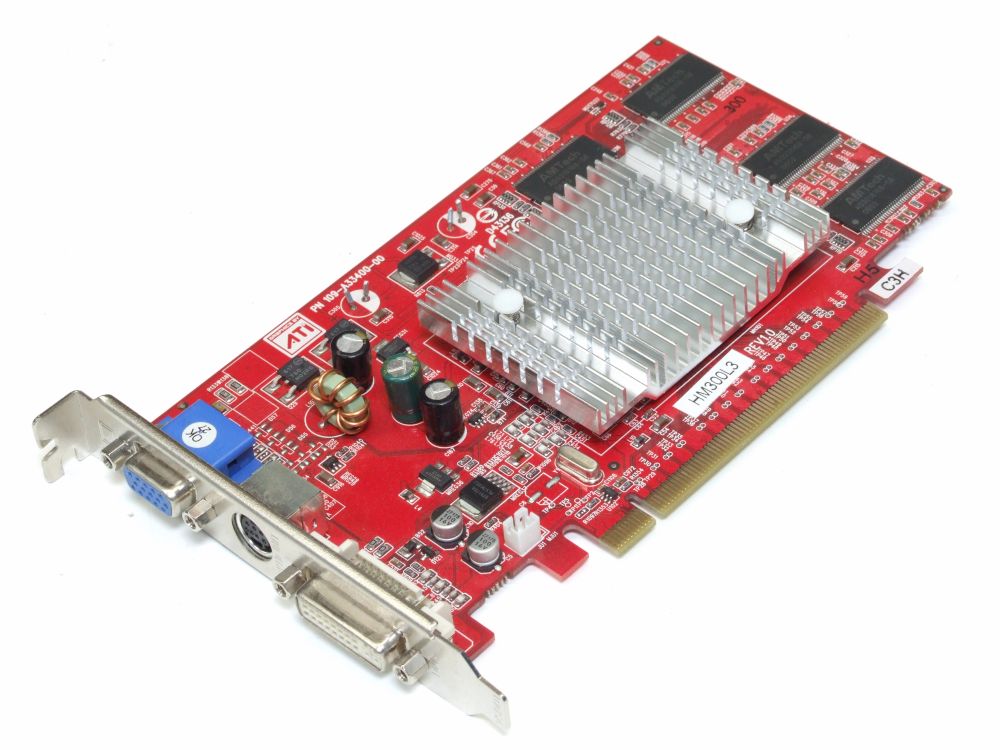 ATI Radeon X300 128 MB PCIe DVI/VGA/S-Video Graphics Card DELL 109 ...