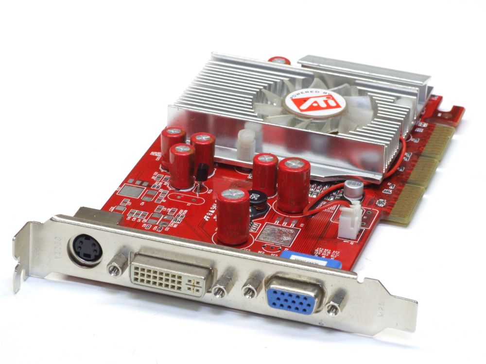 ATI Radeon 9550 128MB DDR AGP TV DVI PC Video Card 107-A03600-10A B ...