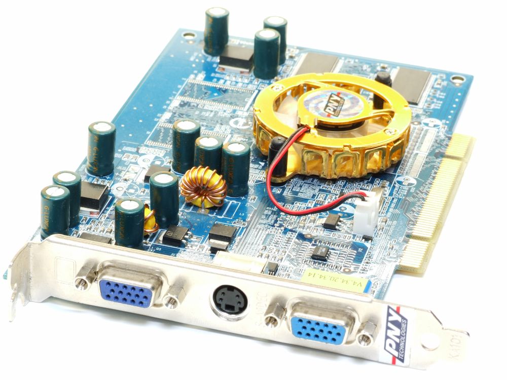 PNY Verto nVidia GeForce FX 5200 128MB DDR Dual-VGA PCI Video Card ...