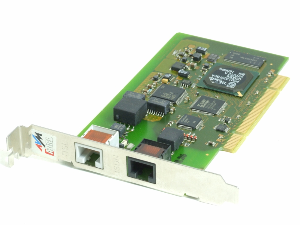 AVM ADSL/ISDN Controller interne Combo PCI Modem Fax Network Card LAN ...