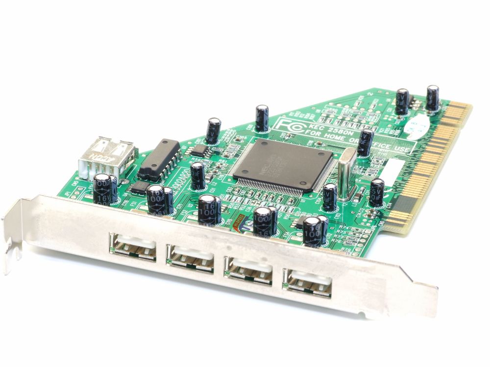 Kouwel USB 2.0 4+1 Port High Speed PCI Computer Host Controller Card ...