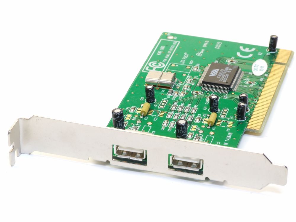 Viatech 2 Port High Speed USB2.0 PCI Computer Host Controller Card ...