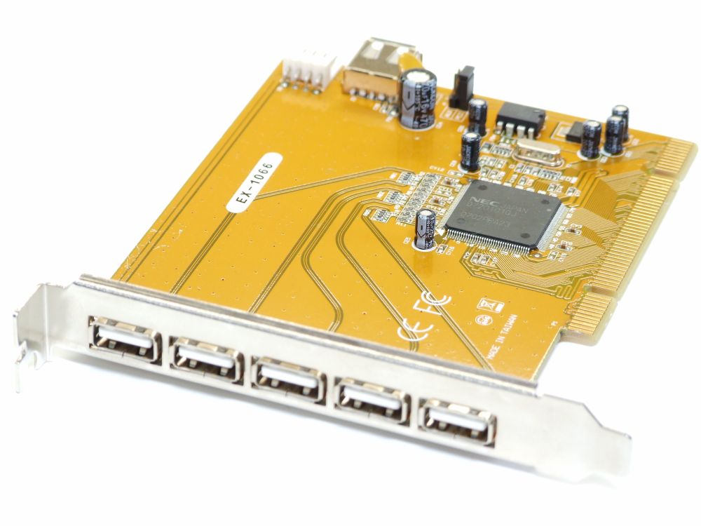 Exsys 6 (5+1) Port USB 2.0 PCI Computer Karte/Host Controller Card EX-1066