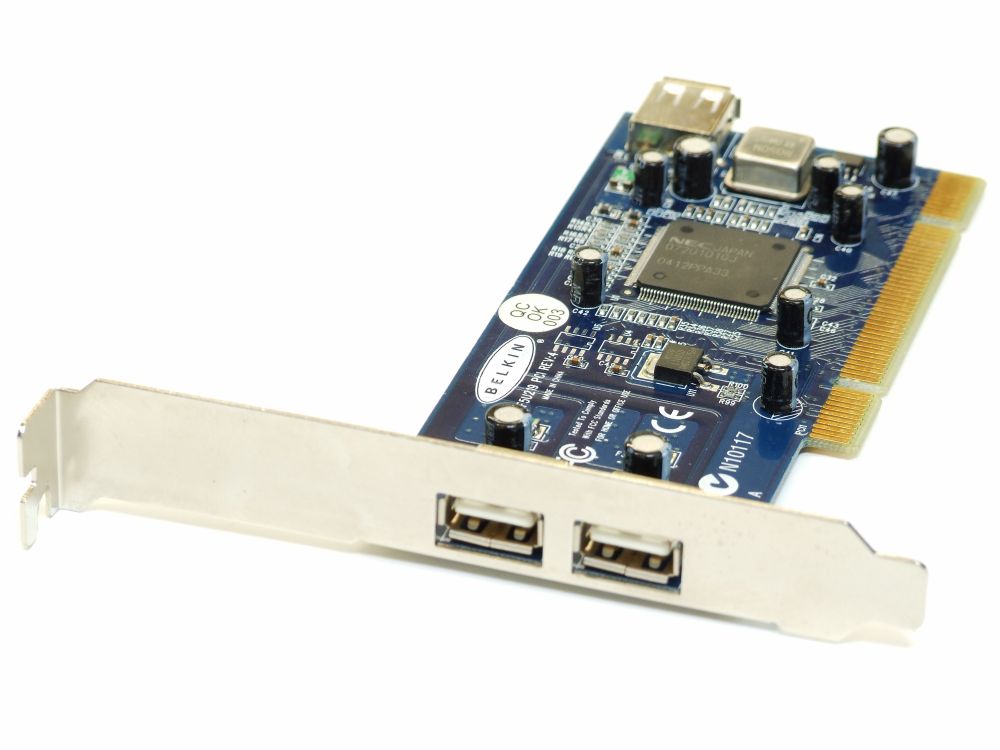 Belkin 3 (2+1) Port USB 2.0 Hi-Speed PCI Computer Controller Card/Karte ...