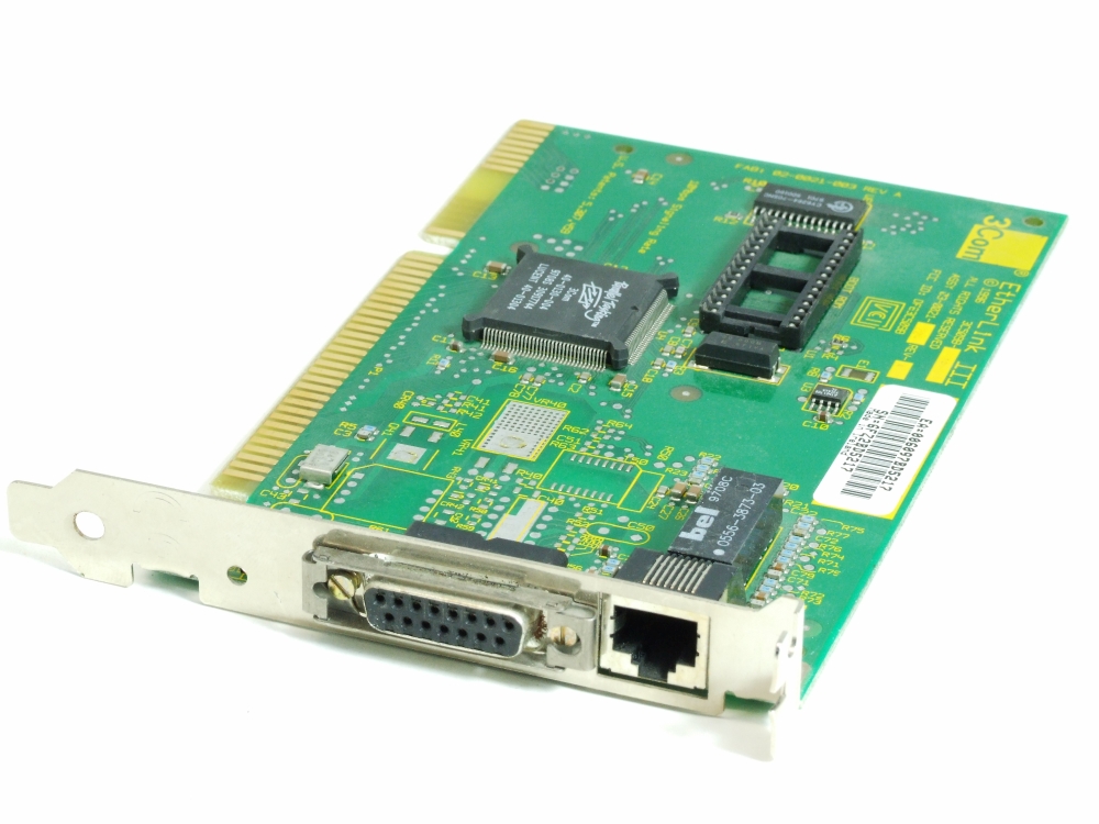 3Com EtherLink III 3C509B-TP ISA Adapter Network Card/Netzwerkkarte 03 ...