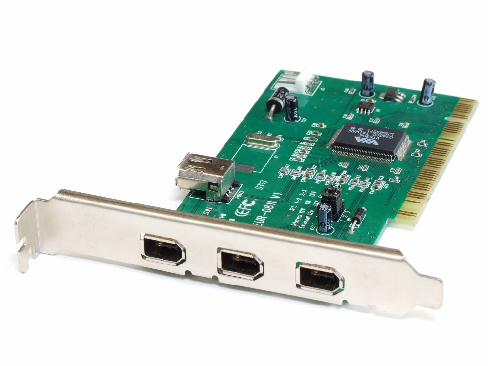 3 Sun EUR-0811 3+1 Port IEEE1394 Firewire PCI Desktop PC Interface Card ...