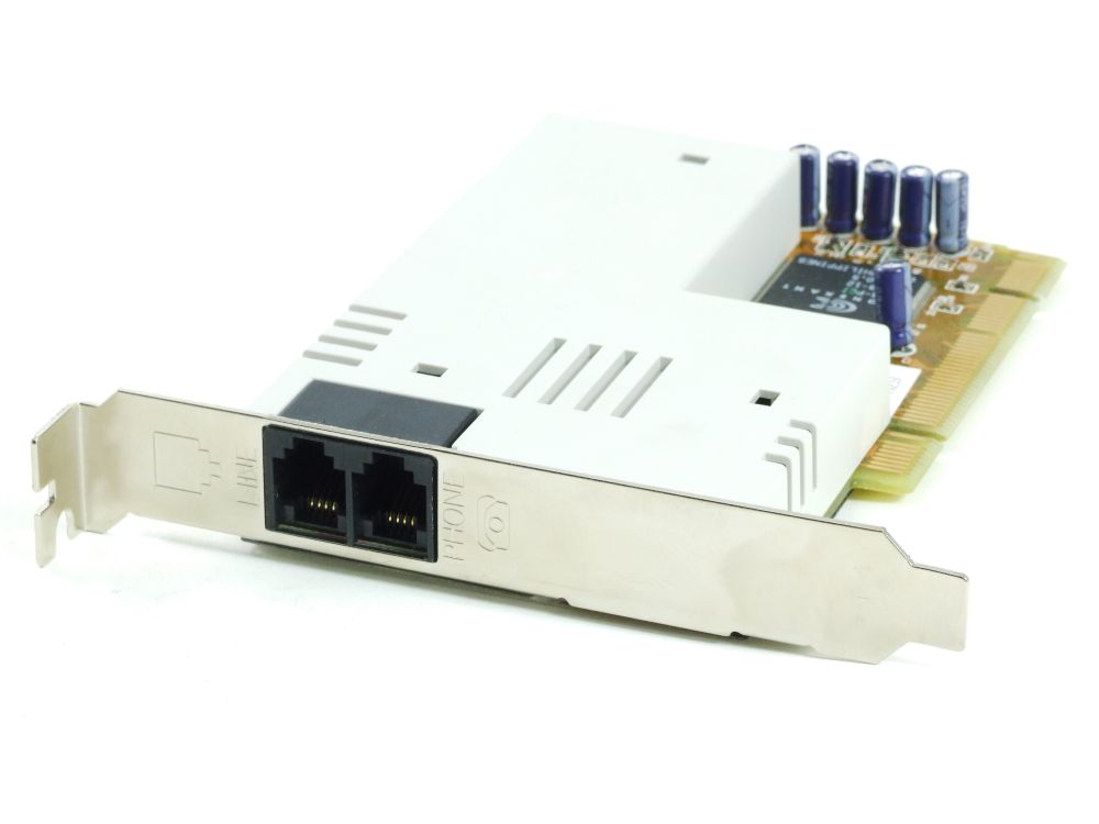 ELSA MicroLink 56k PCI 2x RJ11 Data Fax Modem Controller Card Line ...