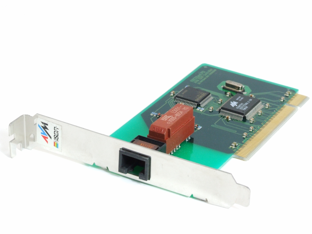 AVM FritzCard ISDN Controller Card Computer Steck-Karte PCI-Slot RJ45 ...