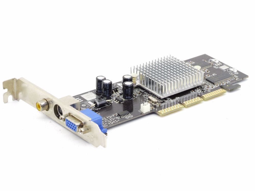 ATI AA-9200S-T016 Radeon 9200SE AGP8X 128MB TV-Out Cinch Video VGA ...