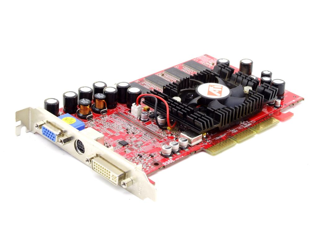 PowerColor R98E-PD3 Radeon 9800 256MB RAM DVI TV-Out Video VGA AGP ...