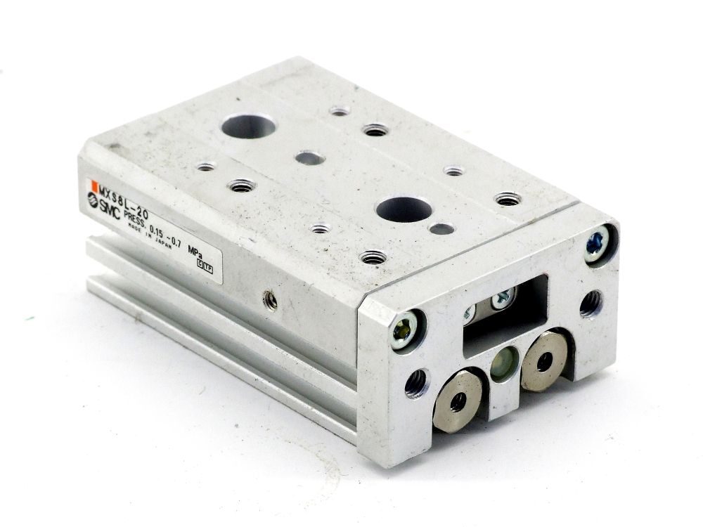 SMC MXS8L-20 Druckluft Pneumatik Führungszylinder Slide Table Kompaktschlitten