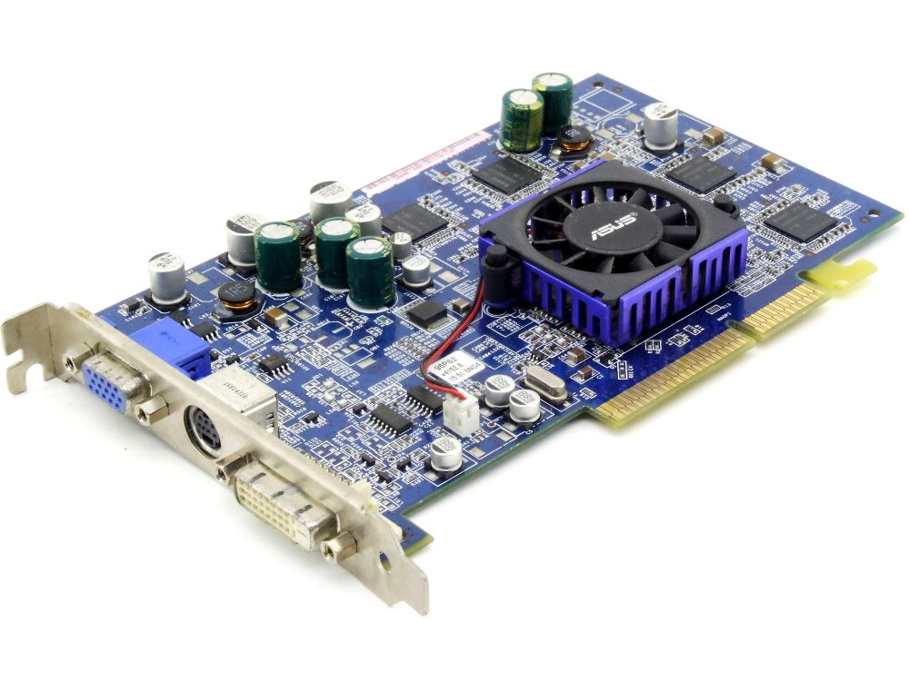 ASUS 96PS2 C49S056 RV360 ATI Radeon 9600 XT 128MB VRAM AGP DVI-D VGA ...