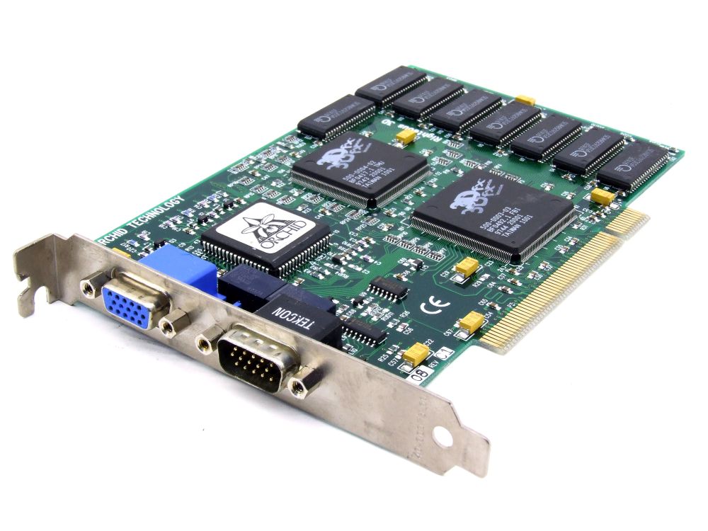 Orchid 09-00282 Righteous 3D Chip 3Dfx Voodoo Graphics 4MB PCI Video ...