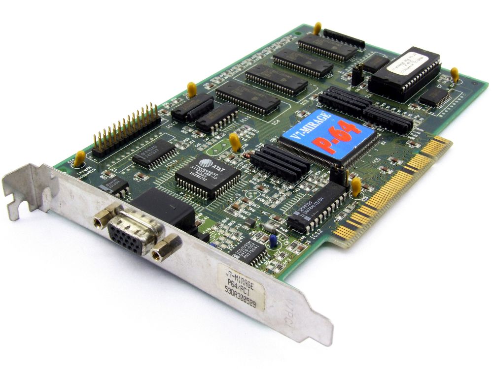 SPEA V7-Mirage P64 GPU 2MB DRAM Videoseven S3 Chip VGA PCI Vintage ...