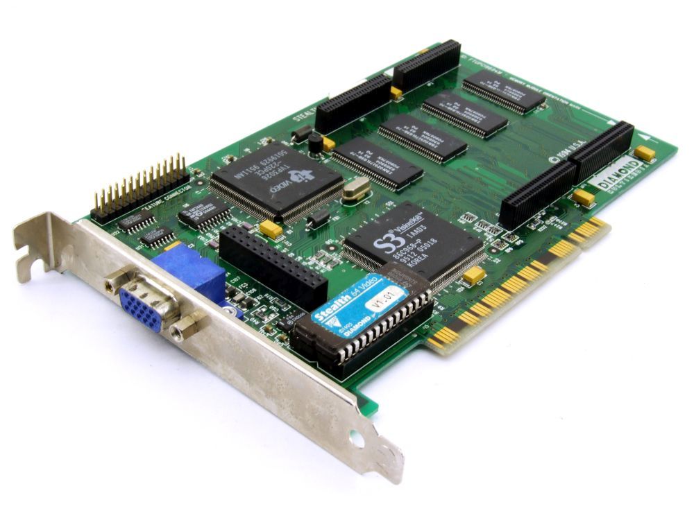 Diamond Multimedia Stealth 64 Video VRAM PCI S3 86C968-P 2MB Vintage ...