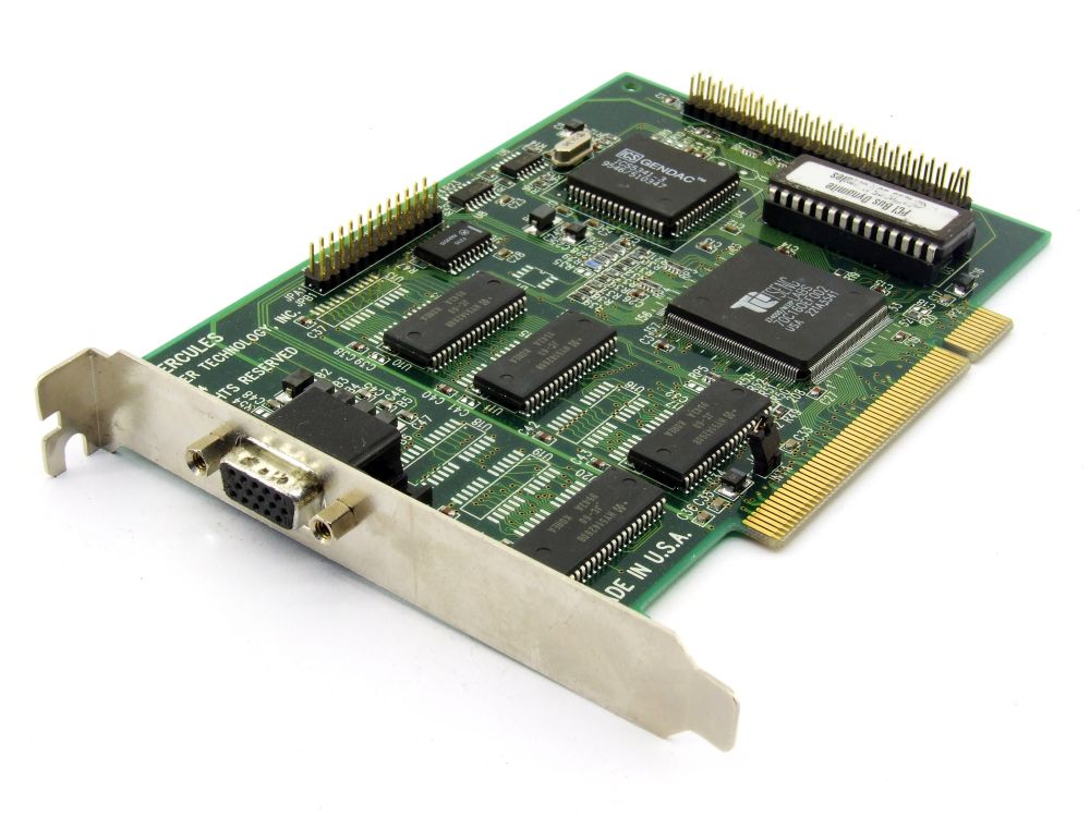 Hercules PCI Bus Dynamite Tseng ET4000/W32P 2MB VGA Vintage Grafikkarte ...