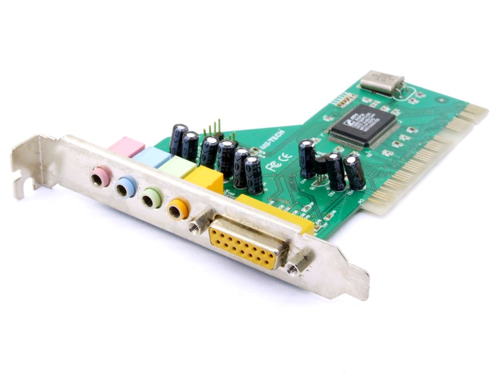 MS-Tech A-CM744 Cmedia CMI8738/PCI-SX 4.1 Soundkarte PC Multimedia ...