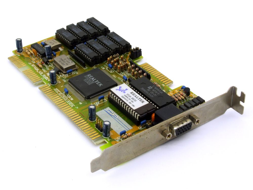 Realtek RTVGA_V3_91014 RTG3106 VGA Retro ISA 16-Bit Grafikkarte 1MB ...