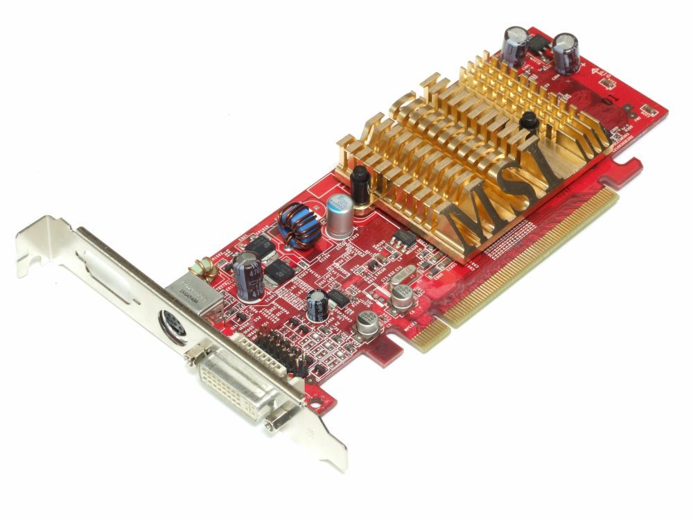 MSI ATI Radeon RX300 128MB HM PCIe Video Card DVI RX300HM-TD128E B ...