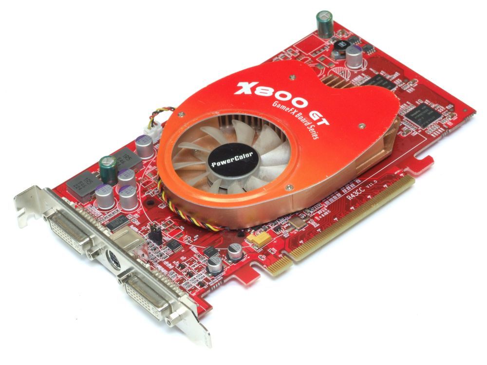 PowerColor ATI Radeon X800GT 256MB PCIe Video Card 2x DVI R43CC B-Stock ...