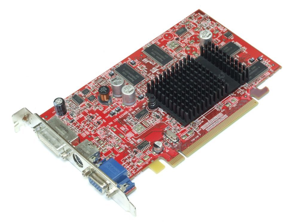 ATI Radeon X600 128MB GDDR PCI Express Video Card DVI VGA TV E-G012-05 ...