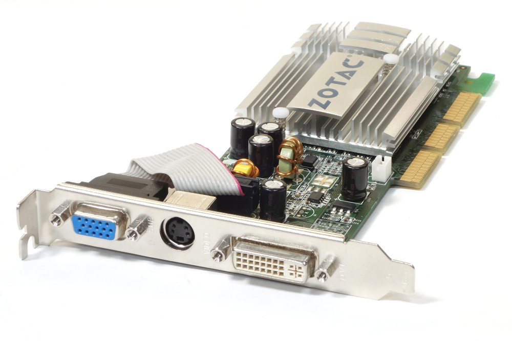 Zotac nVidia GeForce FX5200 128MB DDR AGP Video Card Grafikkarte 188 ...