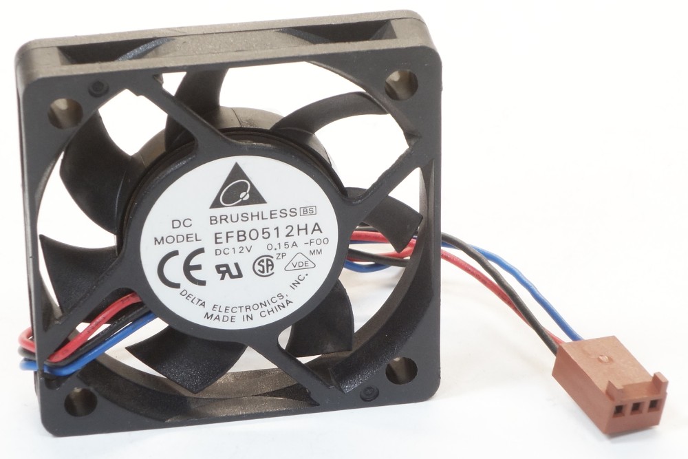 Delta Electronics EFB0512HA 50x50x10mm PC Cooling Fan/Lüfter 3-Pin DC ...