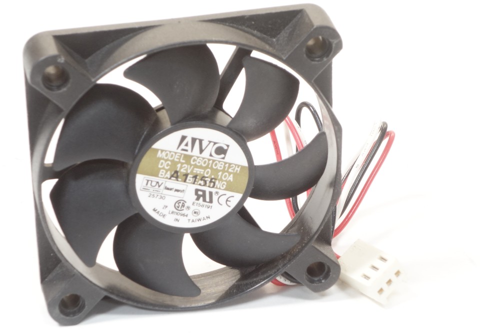 AVC C6010B12H 60x60x10mm 5.5-Inch PC Cooling CPU Lüfter/Fan 3-Wire DC ...