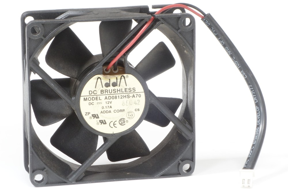 ADDA AD0812HS-A70 80x80x25mm Brushless Server Gehäuselüfter Fan 2Pin ...