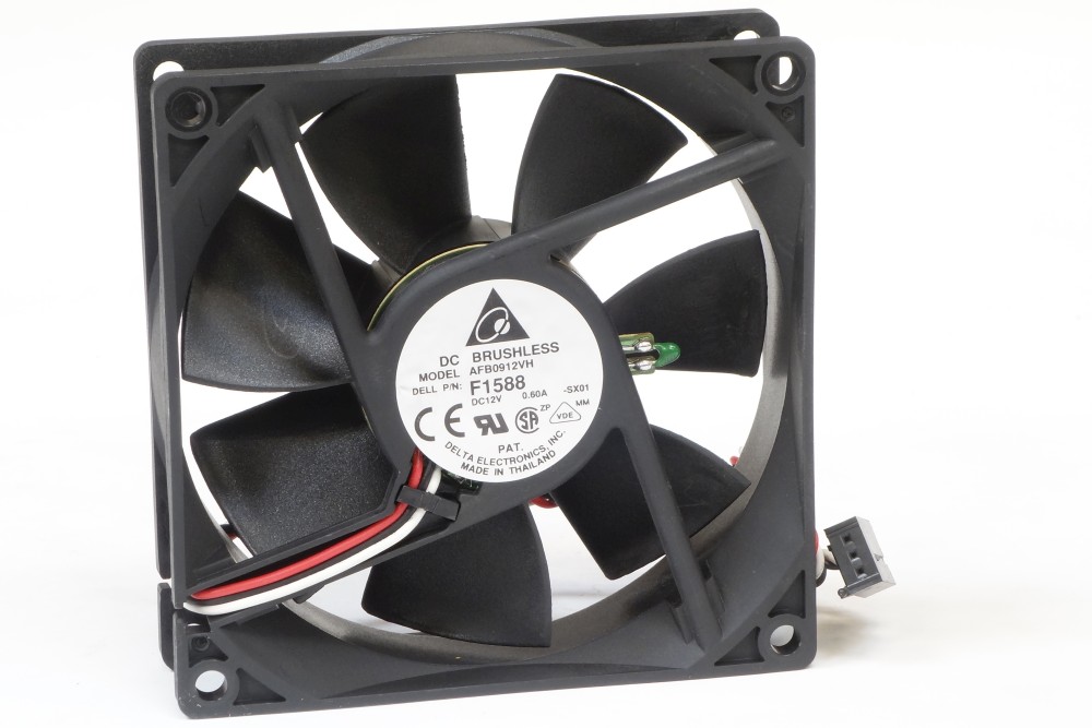 Delta AFB0912VH-SX01 92x25mm Gehäuse-Lüfter Case Fan 3-Pin DC12V 0.6A Dell F1588