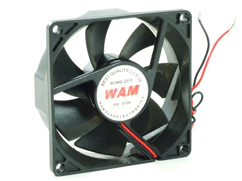 WAM BOMD-2311 80x80x25mm 2-Wire PC Cooling Fan Computer Lüfter DC12V 0 ...